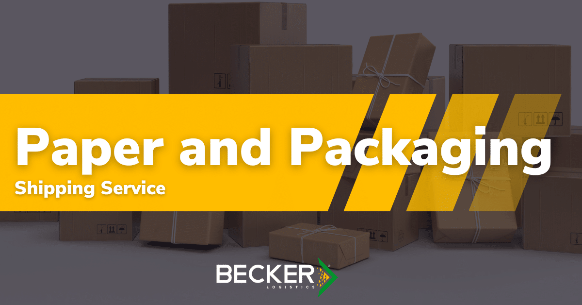 Improved Paper and Packaging Shipping with Becker Logistics