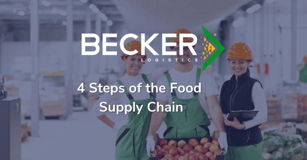 4 Steps of the Food Supply Chain - Becker Logistics